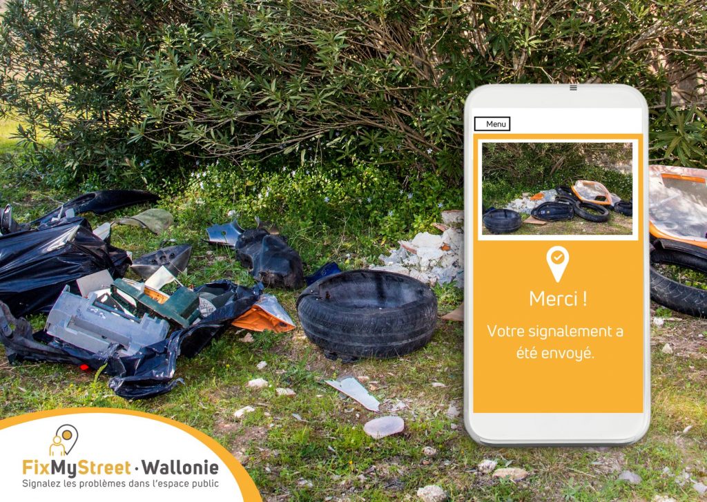 Le déploiement de FixMyStreet Wallonie s'accélère - Be WaPP